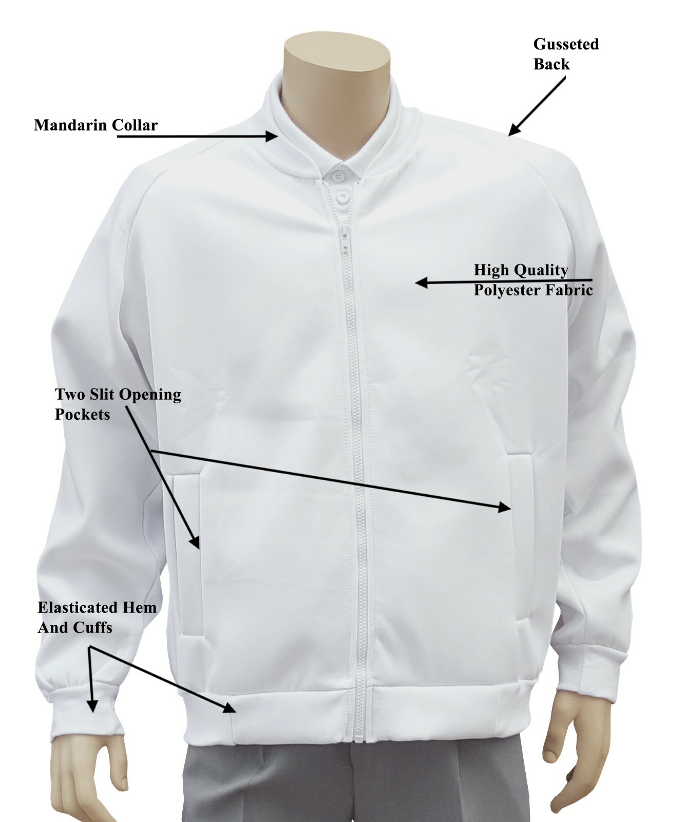 CATHEDRAL Mens Matt Rinkmaster Bowlers Full Zip White Bowling Jacket ...
