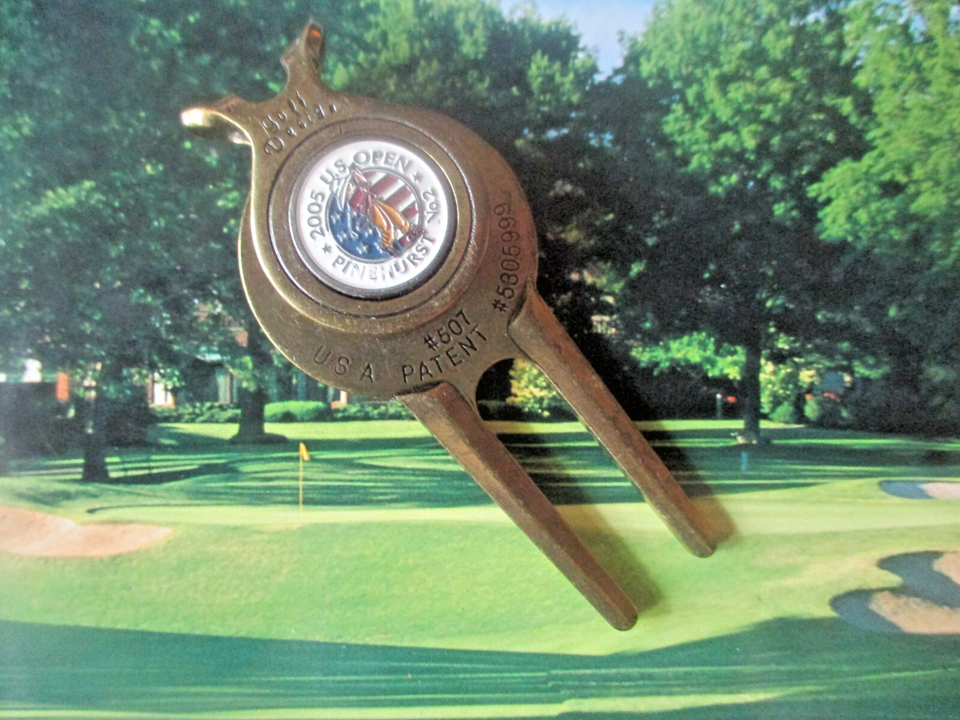 vtg - 2005 U.S. OPEN - Divot tool - 2 Golf ball markers - Money clip ...