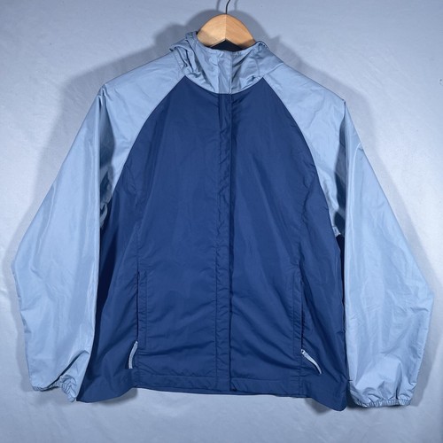 Vintage NIKE Blue Men's Windbreaker Jacket Full zip Hooded RN 56323 CA ...