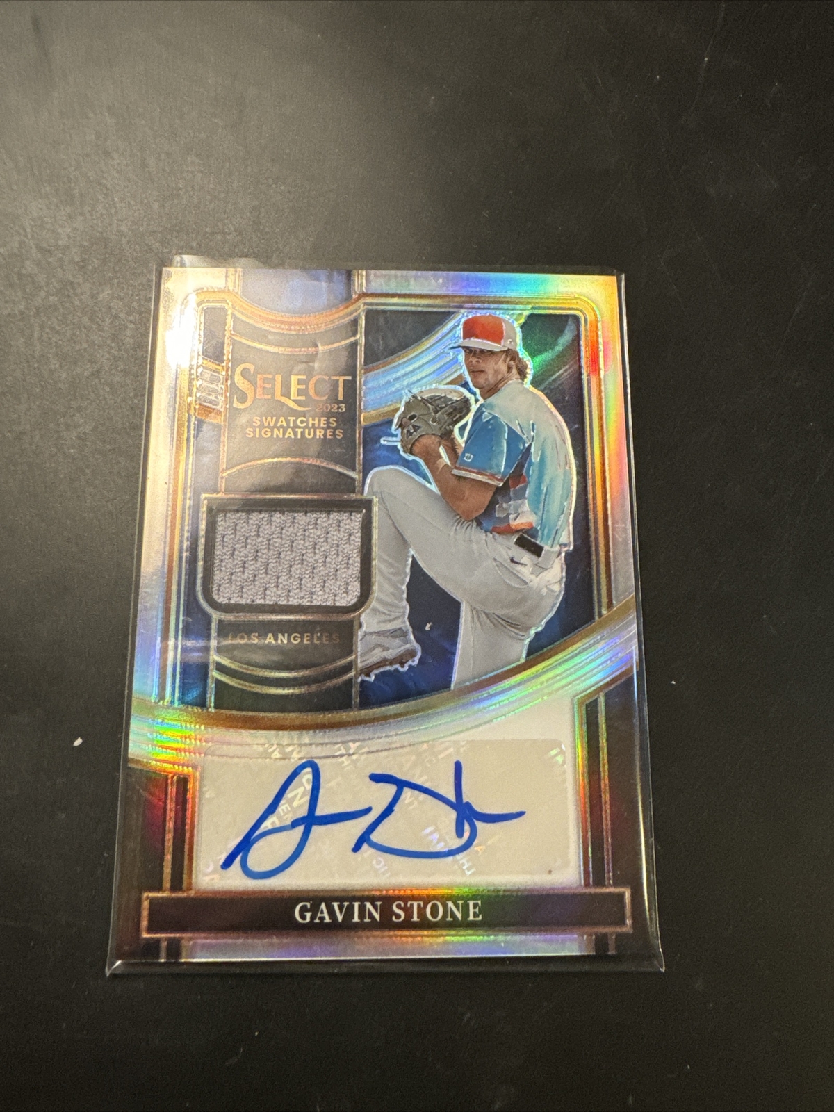 2023 SELECT GAVIN STONE ROOKIE AUTO SP/99 SILVER SWATCHES BASEBALL CARD ...