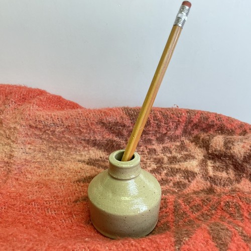 Vintage Glazed Pottery Clay Inkwell Conner Prairie 1997 Signed Crockery ...