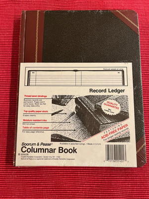 Forms & Record Keeping - Columnar Book