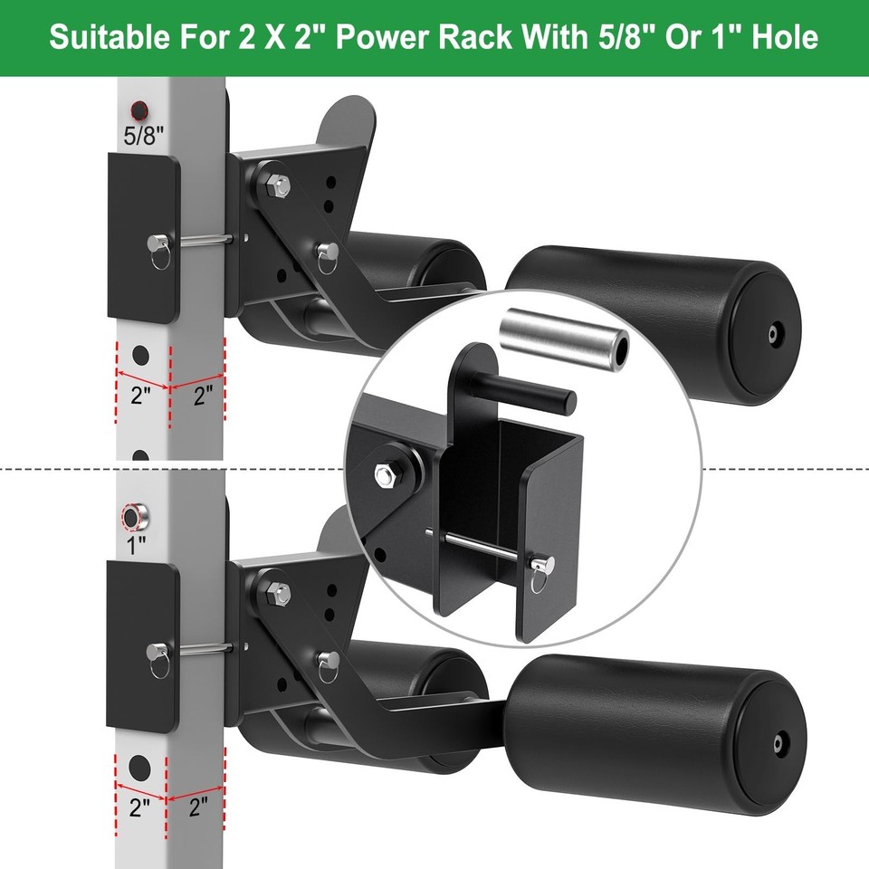 SELEWARE Nordic Hamstring Curl Squat Rack Attachment for 2x2 or 3x3 ...