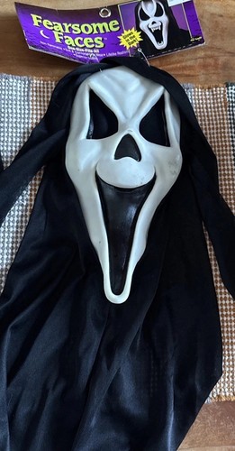 VTG Scream Ghost Mask Easter Unlimited Glows In The Dark Fearsome Faces ...