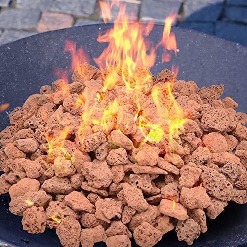 5lb Red Natural Lava Rock Granules For Gas Fire Pit Fireplace Gas Log ...