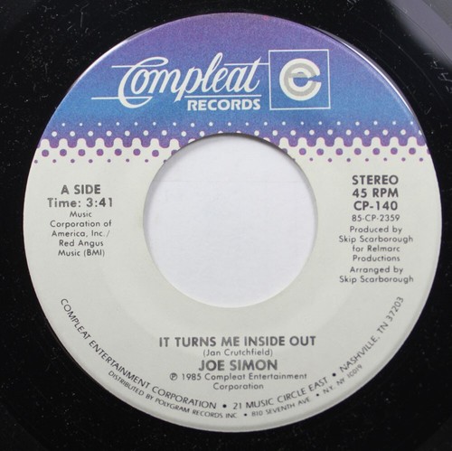 Soul 45 Joe Simon - It Turns Me Inside Out / Morning, Noon And Night On ...