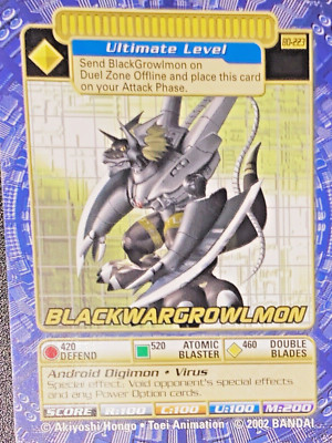 BlackWarGrowlmon BO-223 Digi-Battle Series 5 LP | eBay
