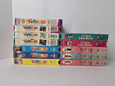 Lot of 12 Kidsongs Sing-Along VHS Tapes Music Video Stories View Master ...