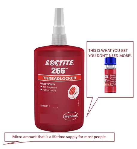 Loctite 266 Threadlocker 2.0Ml Glass bottle Threadlocker 140 BIG dropS ...
