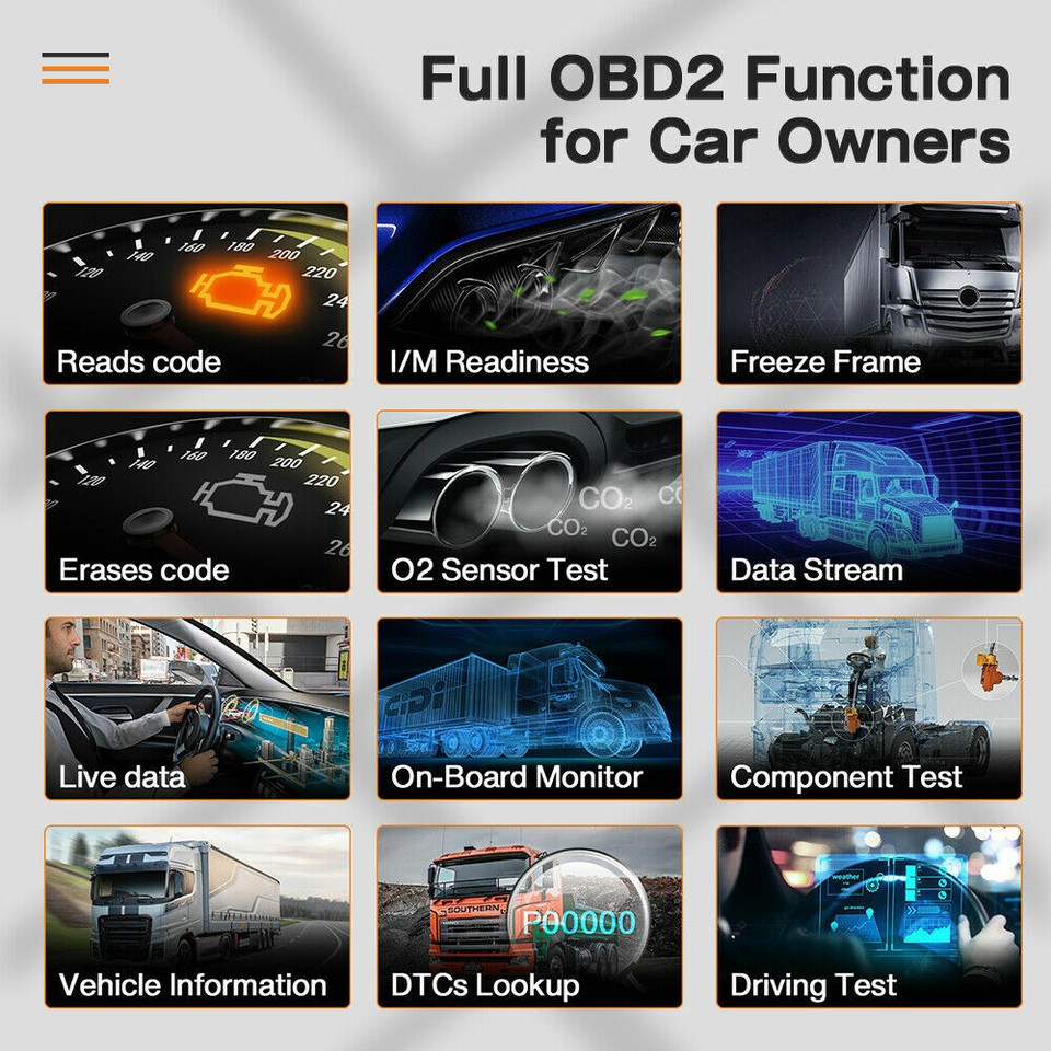 For Freightliner Peterbilt Heavy Duty Truck Scanner Diesel All System ...