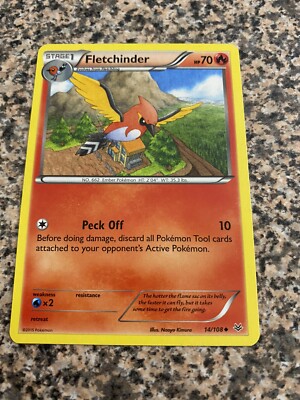 Fletchinder 14/108 | XY: Roaring Skies | Pokemon Card Look At Pics For ...