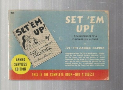 Set 'Em Up! 936 Armed Service Edition ASE 1939 Joe The Markee Madden | eBay