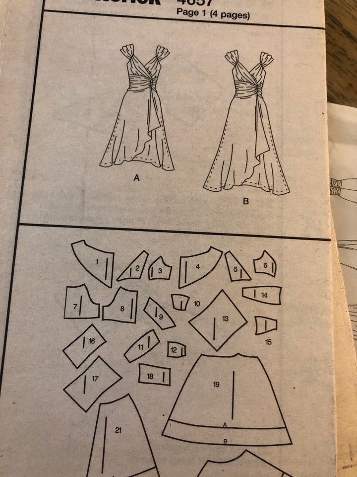 NEW Butterick Pattern B 4657 Misses' Plus sz 6-12 Fancy Wrap Front ...