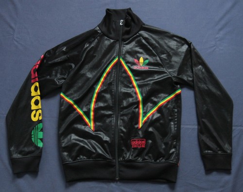 Adidas Jacket Vintage Jamaica Tracksuit Top Chile62 Rasta Reggae Track ...