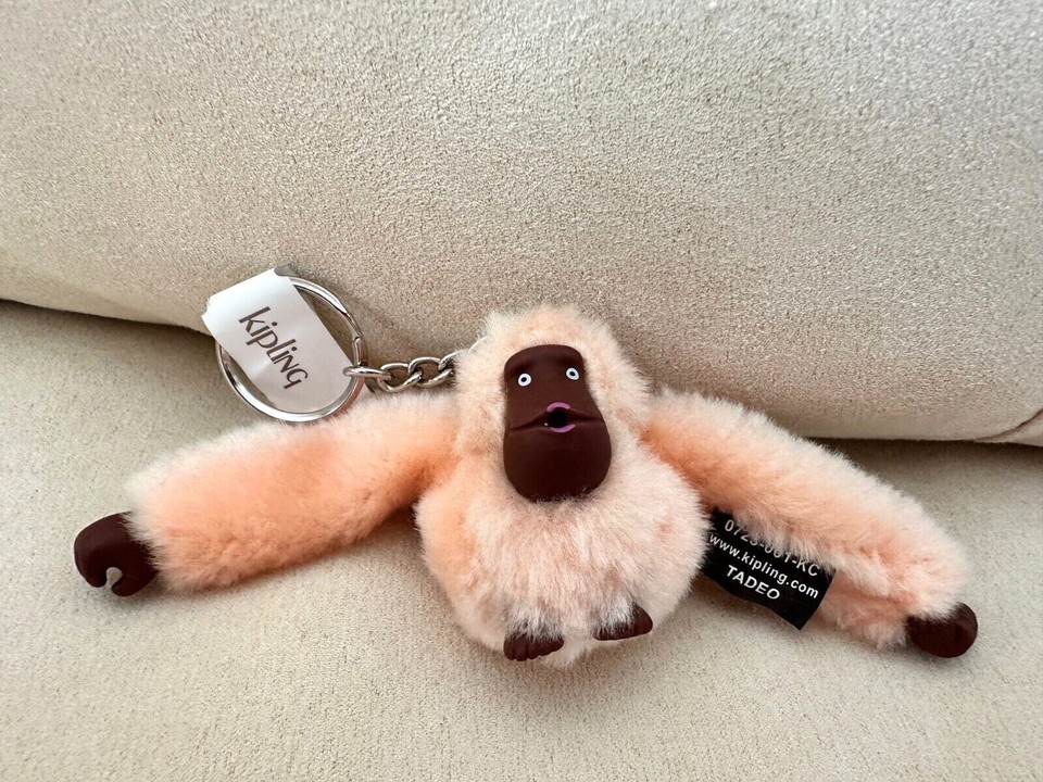NWT KIPLING MONKEY KEYCHAIN KEY RING CHARM BLACK RED GRAY BLUE GREEN ...