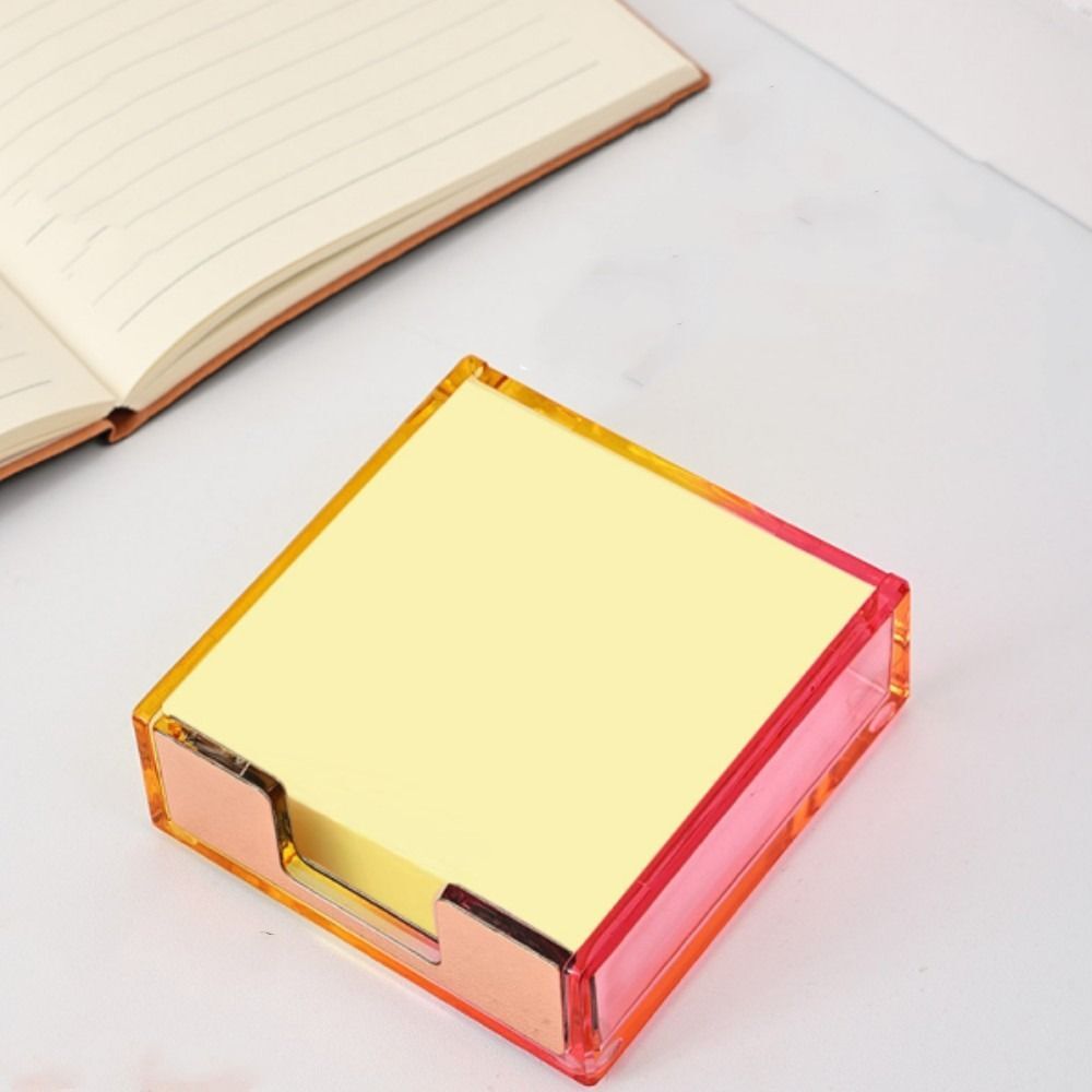 Simple Memo Holders Pink Memo Pad Case Gift Paper Dispenser Office ...