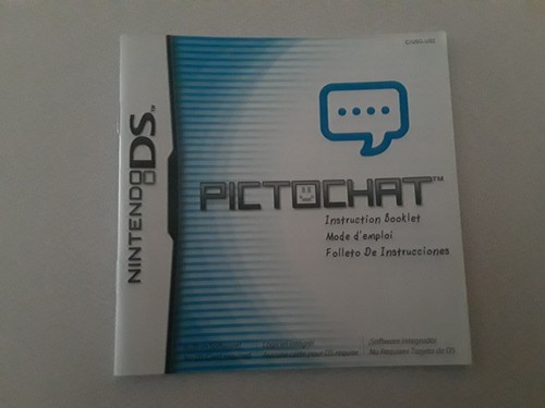 Pictochat Nintendo DS Instruction Booklet | eBay