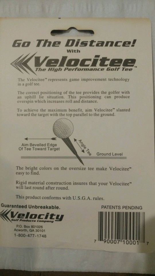 Velocitee High Performance in Golf Tees Colors Easy to Find (5 Tees) | eBay