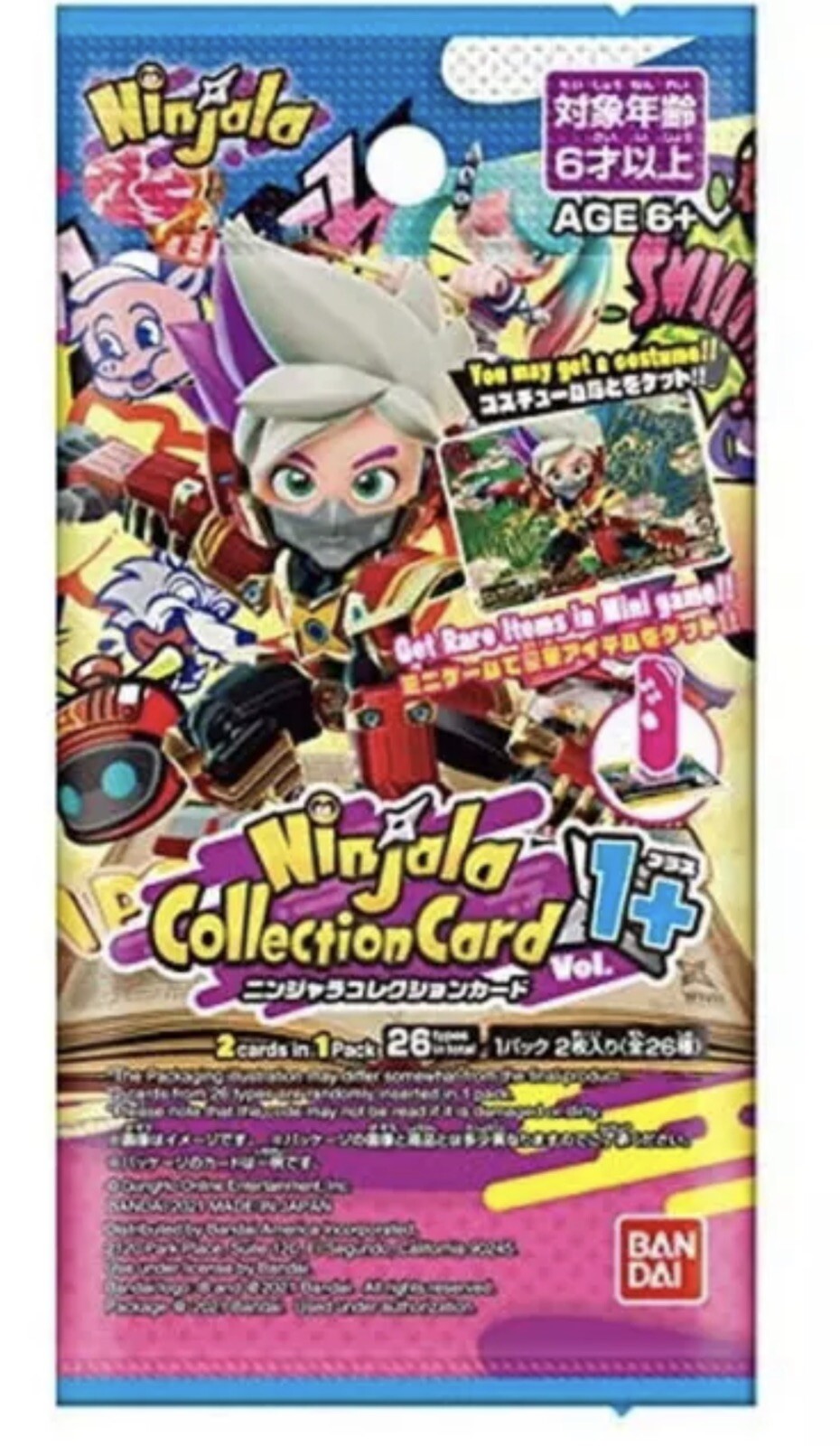 Bandai Ninjala Collection Card Vol.1+ 10Pack BOX NEW SHIPS FROM US | eBay