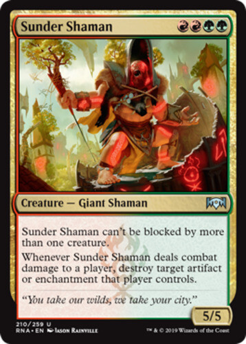 MTG: Sunder Shaman [Moderately Played] Ravnica Allegiance Magic the ...