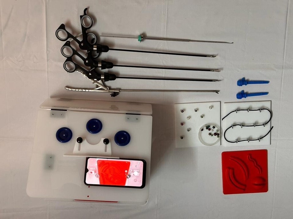 Laparoscopic Simulator Training Box Endo Trainer Foldable Instrument ...