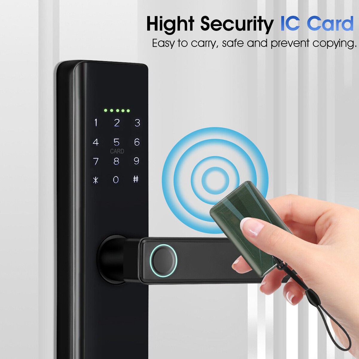 6 In 1 Fingerprint Door Lock Keyless Entry 6-in-1 Smart Door Lock ...