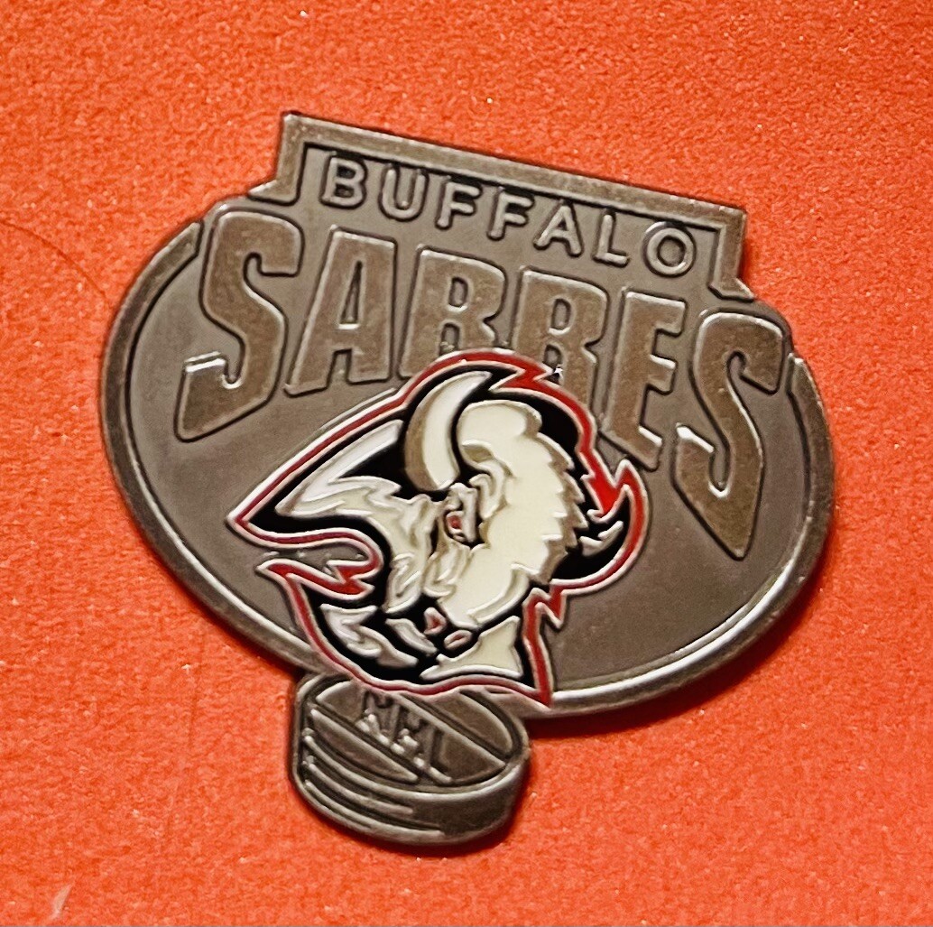 NHL National Hockey League BUFFALO SABRES Oval Pin LicNHLPin Ship USA ...