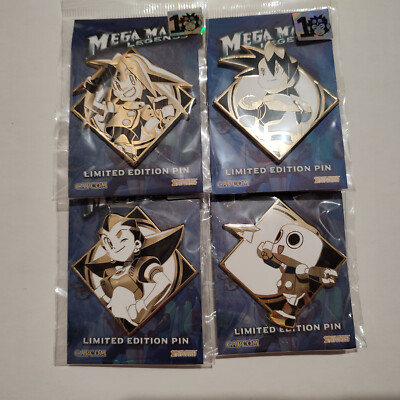 Mega Man Legends Enamel Pins Full Set Official Capcom Limited Edition ...
