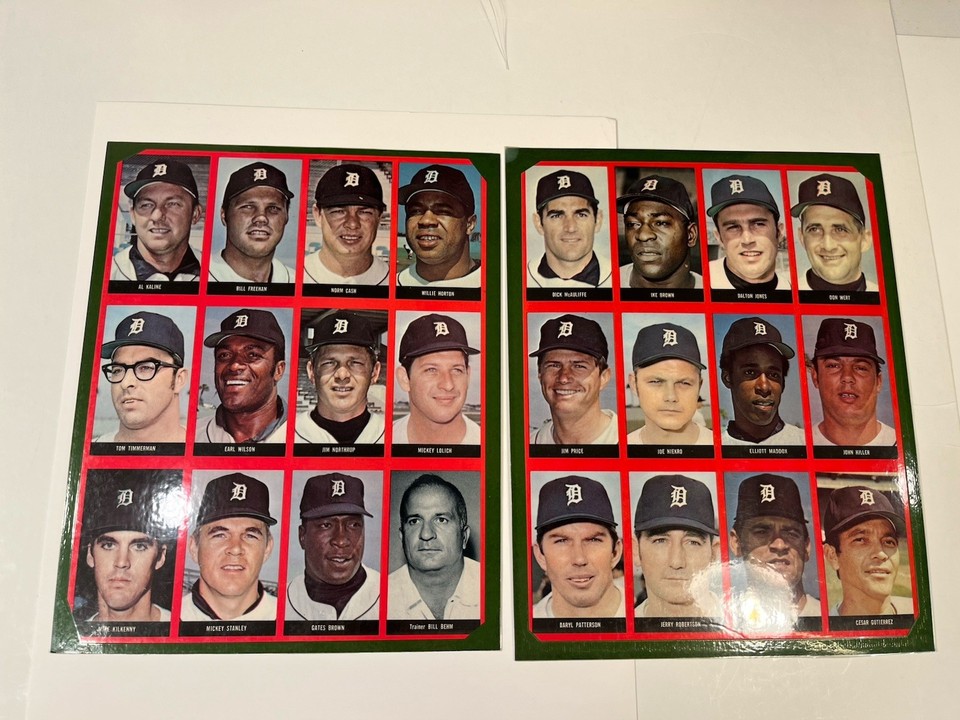 1970 Detroit Tigers Color Individual Photos Sheets-Excellent Plus | eBay