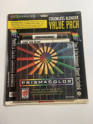 Prismacolor Colored Pencils, 24 Count, With Colorless Blenders, NOS | eBay