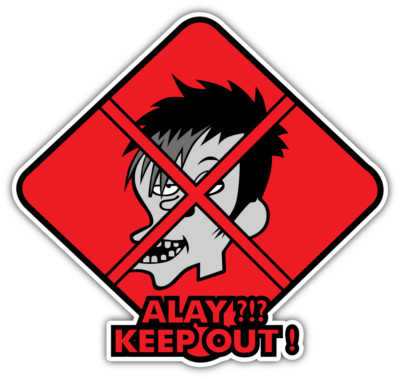 Alay Keep Out Sticker Car Bumper Decal - 3'' or 5'' | eBay