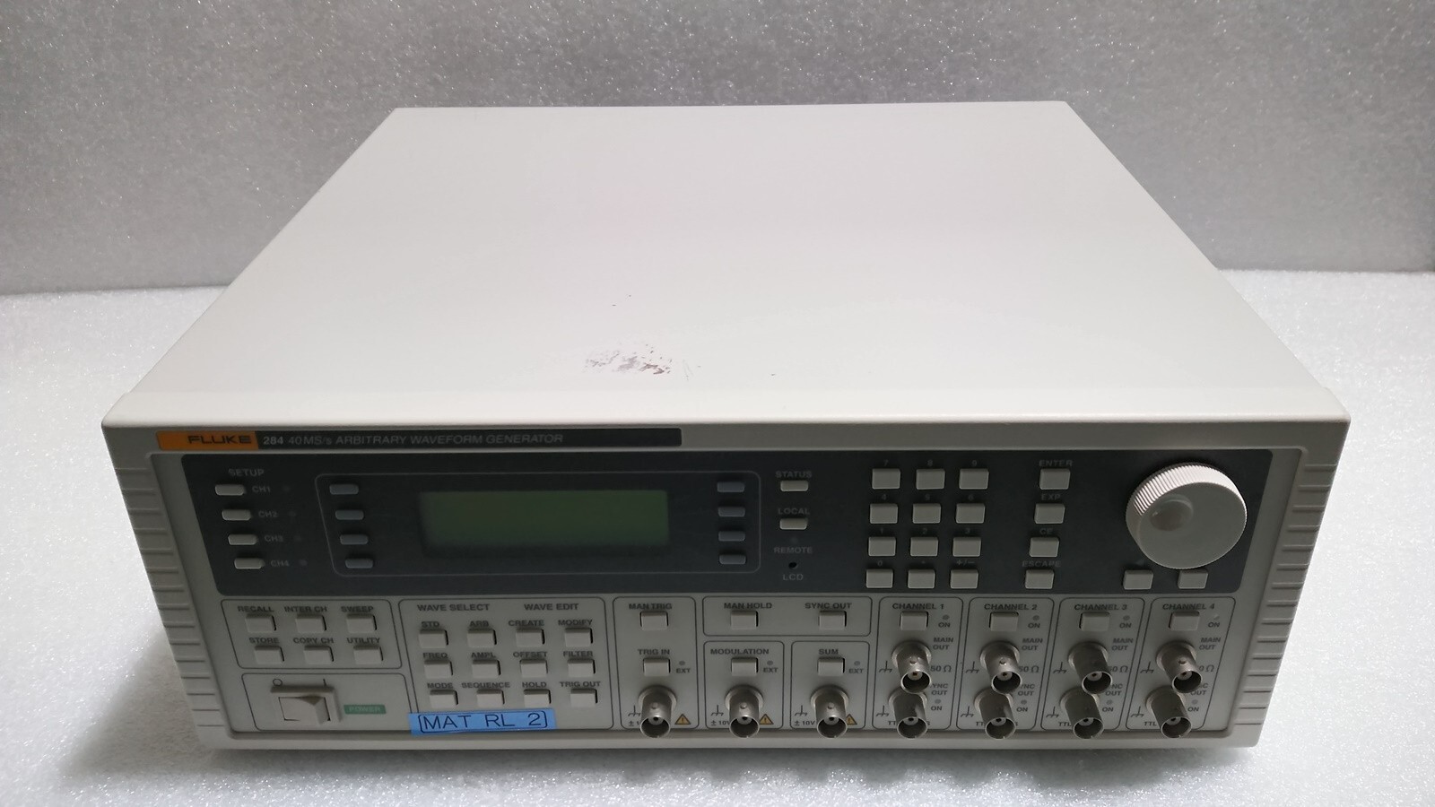 [Used] FLUKE / 284 / 40MS ARBITRARY WAVEFORM GENERATOR, 2423173, AC230V ...