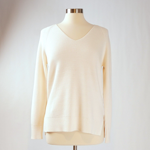 Athleta Hanover V-Neck Sweater in Ivory - XS - NWT | eBay