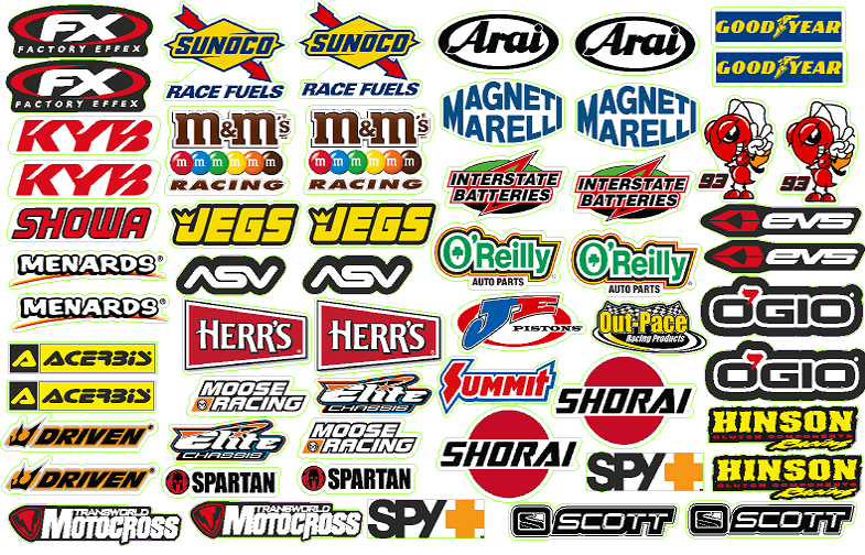 280 Racing Decals Stickers Drag Race Nascar High Quality Vinyl FREE ...