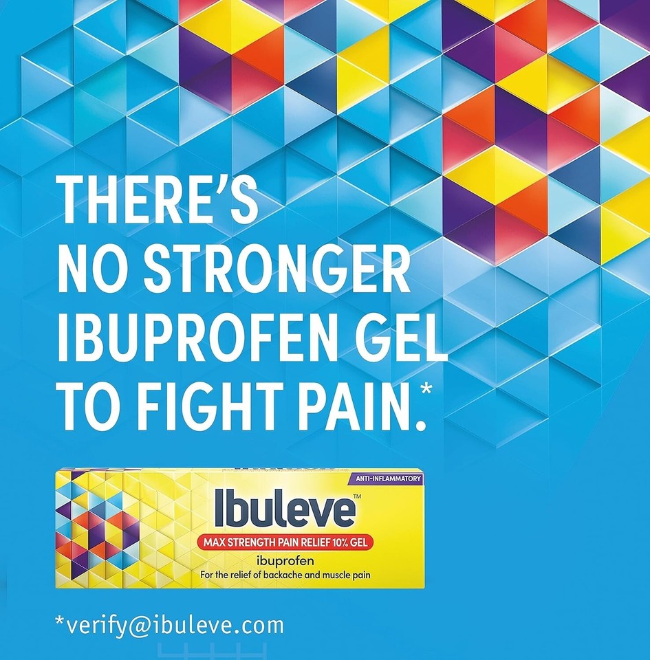 Ibuleve Max Strength Pain Relief 10% Ibuprofen Gel Anti-Inflammatory Relief 50 g | eBay UK