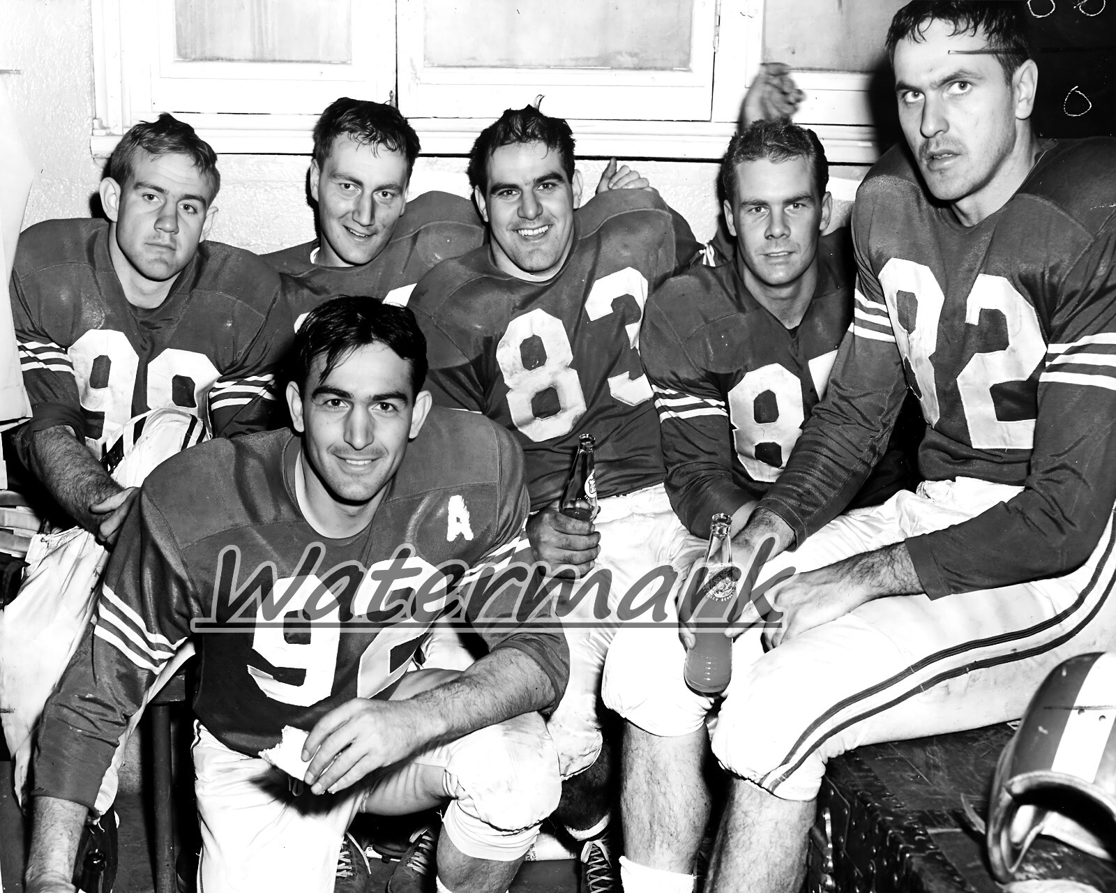 1955 CFL Montreal Alouettes Dressing Room Abbruzzi Sam Etcheverry 8 X ...