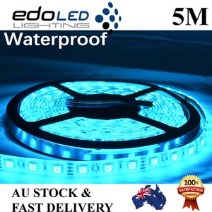Ice Blue 5M 5050 SMD 300 LED Waterproof Flexible DC 12V Led Strip Light ...