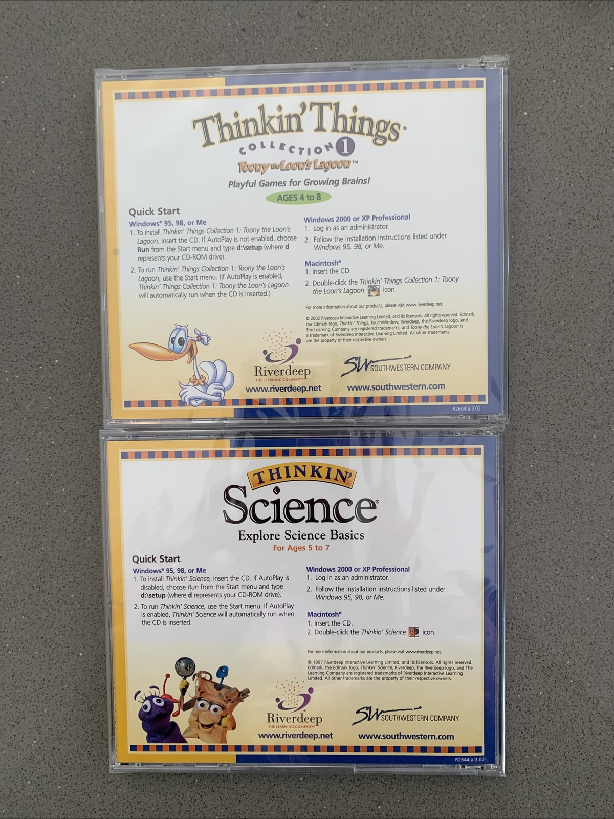 Edmark Thinkin’ CD ROM LOT 2 NEW THINGS COLLECTION 1 & Science | eBay