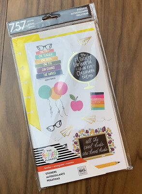 The Happy Planner Teacher Stickers 757 Pieces Set For Year Round Use ...