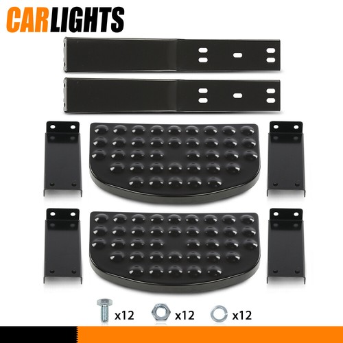 Fit For Jeep Pair Side Step Kit New w/ hardware Willys CJ2A CJ3A CJ3B ...