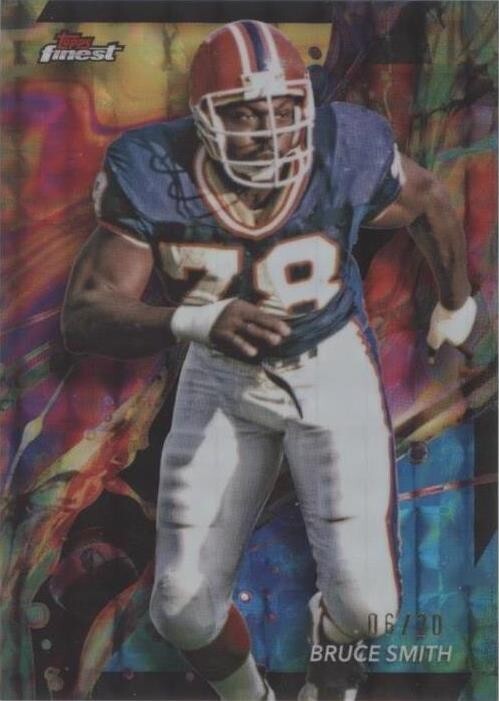 2024 Topps Finest - Common Bruce Smith #9 Oil Spill Geometric Refractor ...