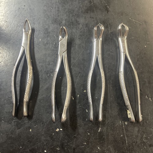 Stainless Steel Dental Extraction Forceps 4pc Lot 150 / 151A / 88R ...