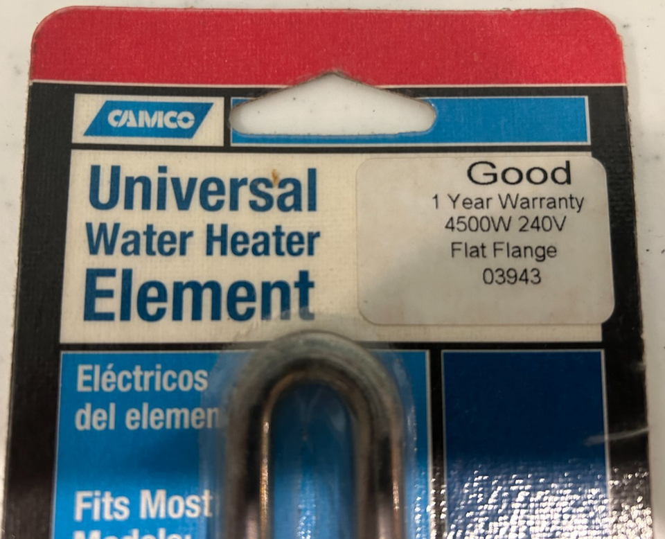 CAMCO 03943 Universal Water Heater Element 4500W/240V New FREE SHIPPING ...