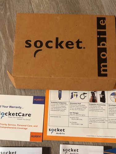 Set Of 2 Socket Mobile Bluetooth Scanner, CHS 7Ci Gray AS-IS - READ ...