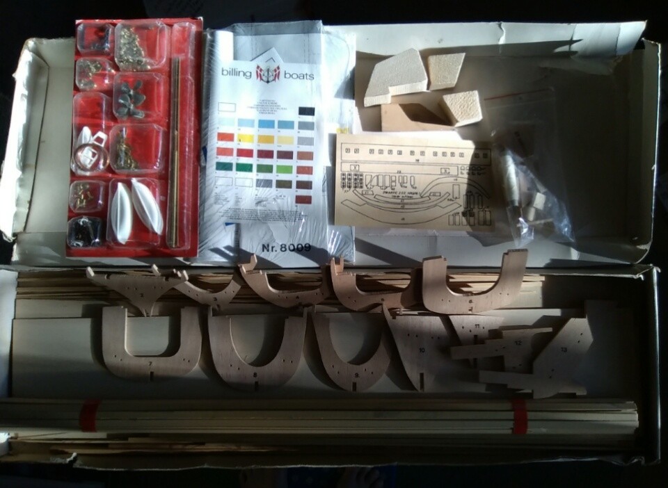 Zwarte Zee TUGBOAT KIT Billing Boats Model 486; GOOD cond. parts ...