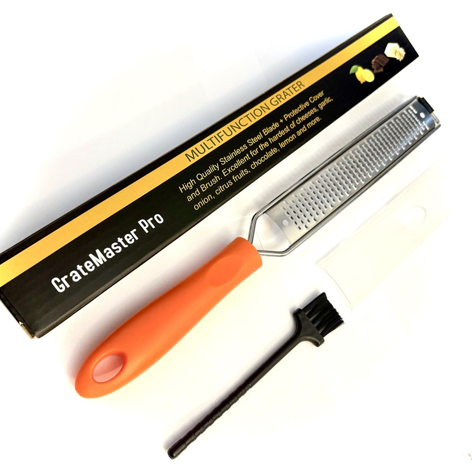 Lemon Zester Citrus Cheese Garlic Grater - Stainless Steel Utility ...