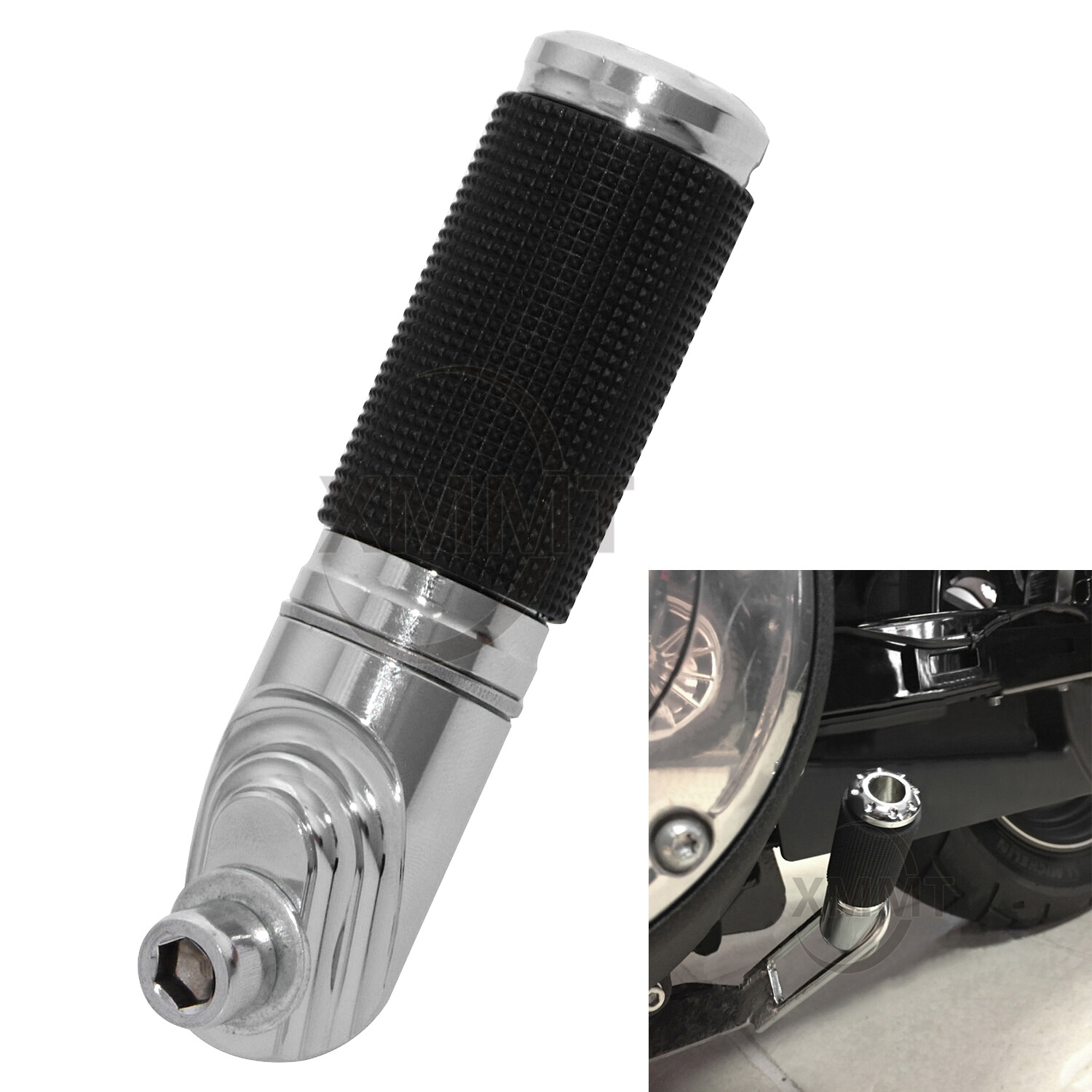 1 Set Chrome Kickstand Extension For Harley Dyna Wide Glide Fat Bob ...