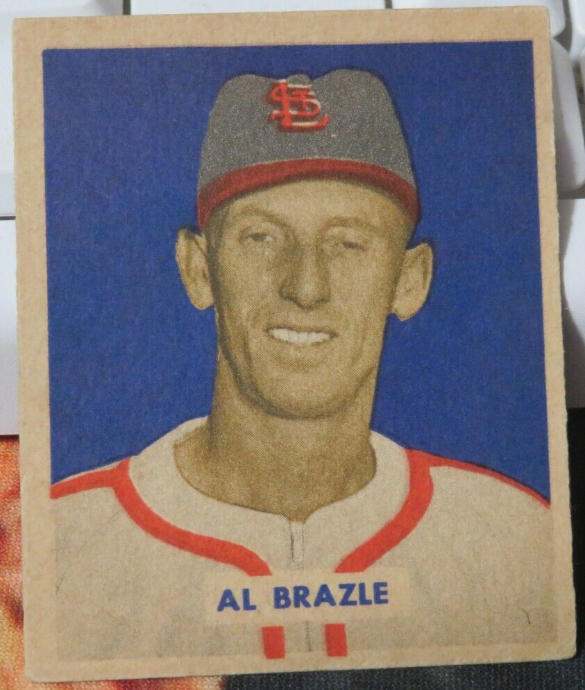 #8321 1949 BOWMAN AL BRAZLE #126 SCRIPT | eBay