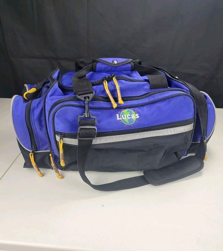 Lucas World Tour Blue Duffle Bag Weekender Duffel Travel Gear Durable ...