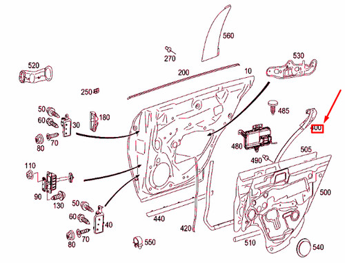 NEW MERCEDES-BENZ CLS C219 REAR LEFT DOOR SEAL A2197370130 OEM NO DUTY ...